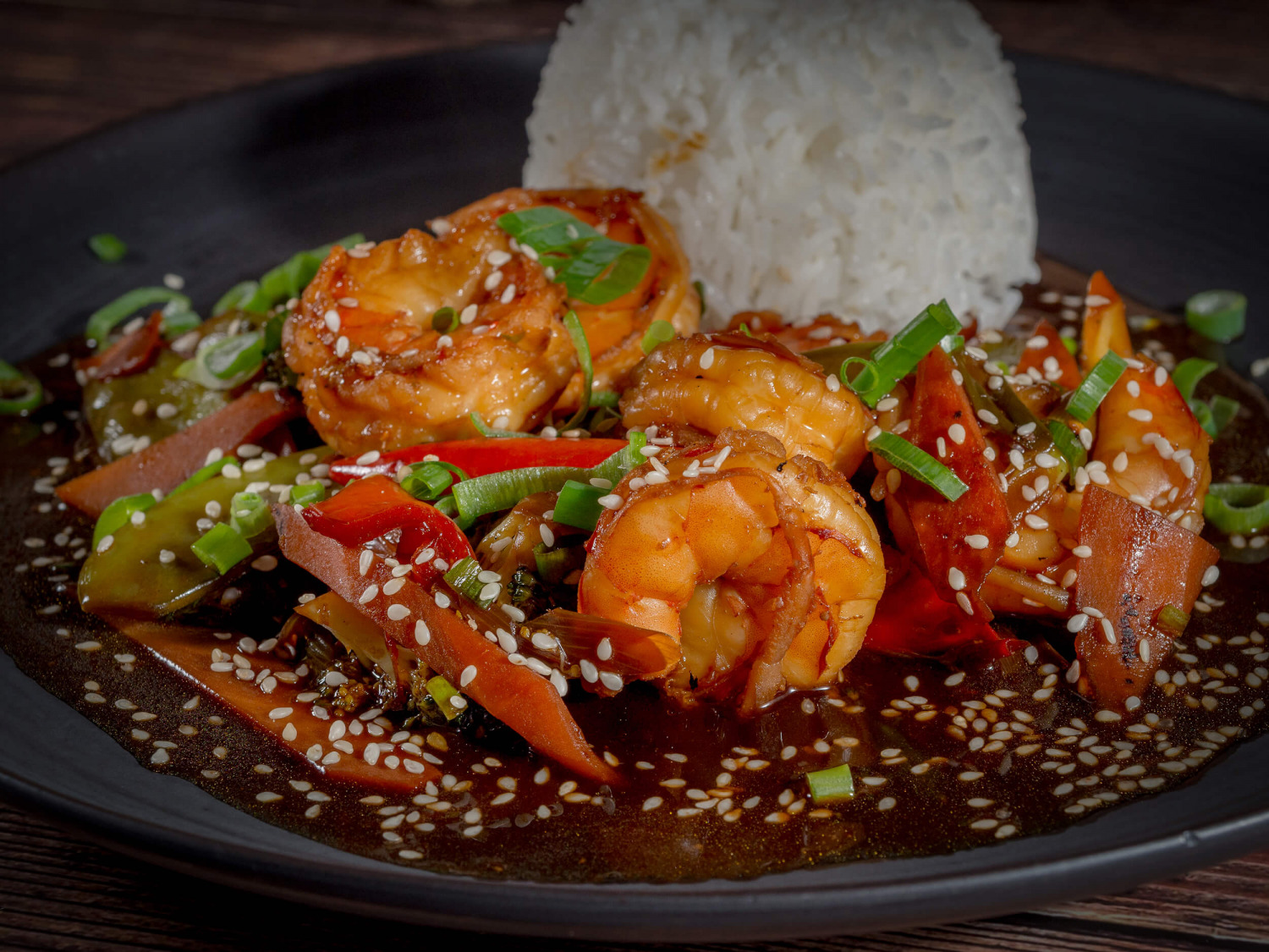 Garnelen Aus Dem Wok